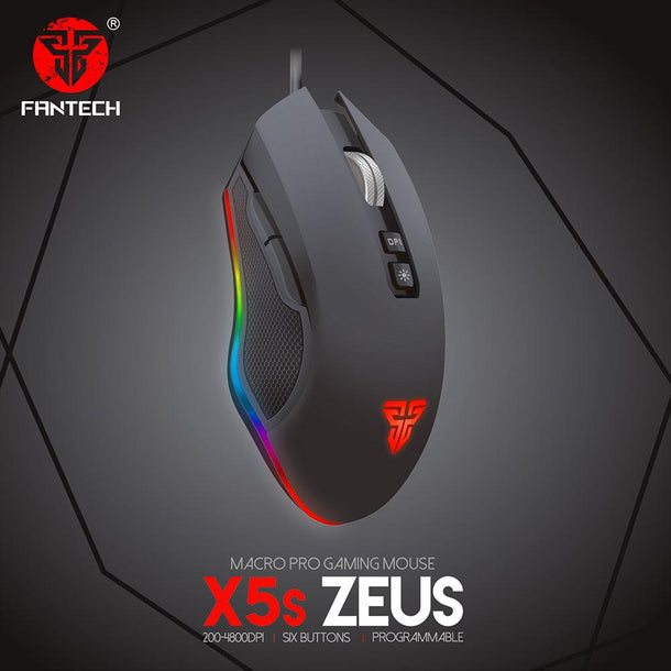 ZEUS X5s MACRO PRO GAMING MOUSE – Fantech Jordan