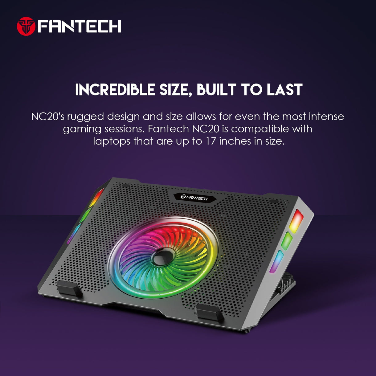 Fantech RGB Notebook Laptop Cooling Pad NC20 – Fantech Jordan