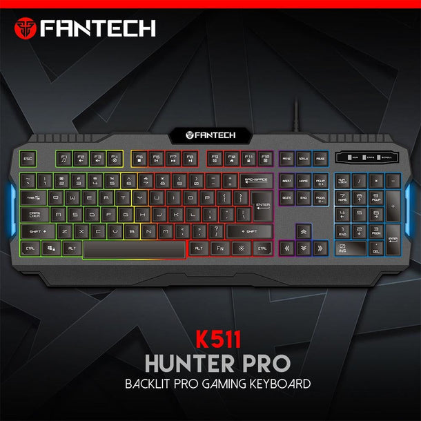 HUNTER PRO K511 BACKLIT PRO GAMING KEYBOARD – Fantech Jordan