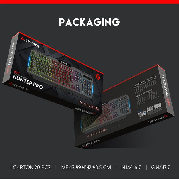 HUNTER PRO K511 BACKLIT PRO GAMING KEYBOARD – Fantech Jordan